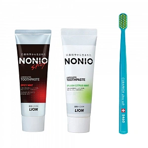 Паста Lion Nonio Spicy mint + Lion Nonio Splash citrus mint + CURAPROX ...